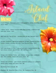 Menu – Island Chef Cafe – Food Truck